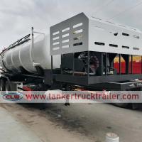China 2 Axles 25000 Liters Vacuum Sewage Semi Trailer for Liquid Waste for sale