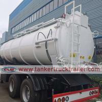 China 2 Axles 25000 Liters Vacuum Sewage Semi Trailer for Liquid Waste for sale