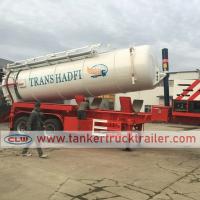 China 28000 Liters 2 Axles Vacuum Sludge Transport Trailer for Industrial Waste for sale