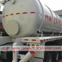 China 35000 Liters 3 Axles Vacuum Sludge Suction Semi Trailer for Industrial Waste for sale