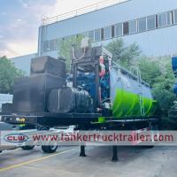 China 2 Axles 28tons 28m3 Sludge Vacuum Trailer for Wastewater Treatment for sale