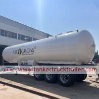 China 3 Axles 58.5CBM Liquefied Petroleum Gas Tank Delivery Trailer for sale
