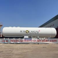 China 3 Axles 58.5CBM Liquefied Petroleum Gas Tank Delivery Trailer for sale
