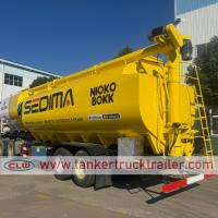 China 30tons 60000 Liters 2 Axles Feed Semi Trailer for Livestock Farms for sale