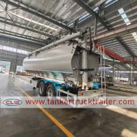 China 20tons 42000 Liters 2 Axles Bulk Feed Trailer for Poultry Farms for sale