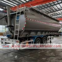 China 20tons 42000 Liters 2 Axles Bulk Feed Trailer for Poultry Farms for sale