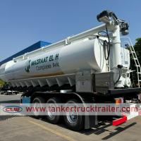 China 3 Axles 32tons 65000 Liters Feed Transport Trailer for Agriculture for sale