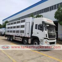 China Dongfeng 9.6 Meters Aluminum Alloy 8x4 Animal Transport Truck For Agriculture for sale