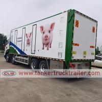 China Factory Supply Dongfeng 9.5 meters Aluminum Alloy 8x4 Livestock Transportation Vehicle for sale