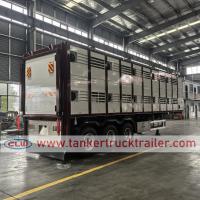 China Livestock Transport Semi Trailer Manufacturer 12 meters Aluminum Alloy Animal Transport Semi Trailer for sale