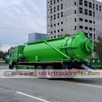 China HOWO 6X4 16,000L Vacuum Sewer Truck for City Drain Cleaning for sale
