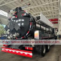 China HOWO 8X4 25,000L Vacuum Suction Tank Truck for Sewage Cleaning for sale