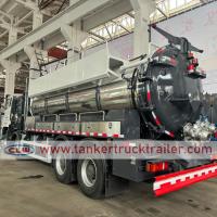 China HOWO 8X4 25,000L Vacuum Suction Tank Truck for Sewage Cleaning for sale