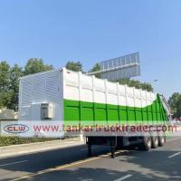 China 3 Axles 45CBM Compactor Garbage Trailer for Municipal Sanitation for sale