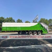 China 3 Axles 45CBM Compactor Garbage Trailer for Municipal Sanitation for sale