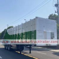 China 3 Axles 45CBM Compactor Garbage Trailer for Municipal Sanitation for sale