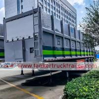 China 3 Axles 50CBM Garbage Transfer Semi Trailer for Municipal Waste Disposal for sale