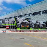China 3 Axles 50CBM Garbage Transfer Semi Trailer for Municipal Waste Disposal for sale