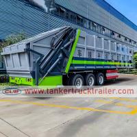 China 3 Axles 50CBM Garbage Transfer Semi Trailer for Municipal Waste Disposal for sale