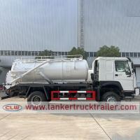 China HOWO 4x4 12M3 Vacuum Tank Truck for Harsh Working Environments for sale