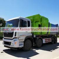 China Dongfeng 8x4 25Ton Hook Loader Garbage Truck for Refuse Collection for sale