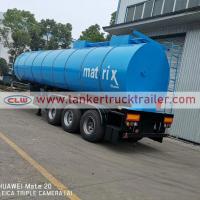 China 3 Axles RIELLO 34000 Liters Bitumen Transport Semi Trailer for Road Construction for sale