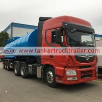 China 3 Axles RIELLO 34000 Liters Bitumen Transport Semi Trailer for Road Construction for sale