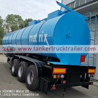 China 3 Axles RIELLO 34000 Liters Bitumen Transport Semi Trailer for Road Construction for sale