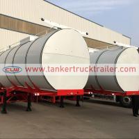 China RIELLO Oil Burner 34cbm 34000 Liters Asphalt Tank Semi Trailer for Road Construction for sale