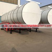 China RIELLO Oil Burner 34cbm 34000 Liters Asphalt Tank Semi Trailer for Road Construction for sale