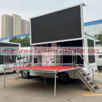 China Dongfeng 4X2 P4 LED Billboard Truck with Stage for Concert and Event Promotion for sale