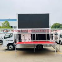 China Dongfeng 4X2 P4 LED Billboard Truck with Stage for Concert and Event Promotion for sale