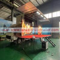 China HOWO 4X2 Mobile Hydraulic Folding Stage Truck for Outdoor Concerts for sale