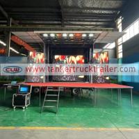China HOWO 4X2 Mobile Hydraulic Folding Stage Truck for Outdoor Concerts for sale
