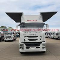 China ISUZU 7.6 Meters 4x2 Wing Opening Cargo Truck for Logistics for sale