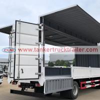 China ISUZU 7.6 Meters 4x2 Wing Opening Cargo Truck for Logistics for sale