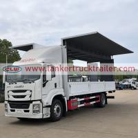 China ISUZU 7.6 Meters 4x2 Wing Opening Cargo Truck for Logistics for sale