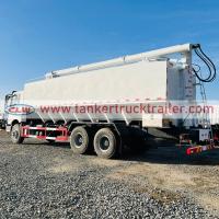 China FAW 6X4 35CBM Hydraulic Bulk Feed Truck for Poultry Farm Feed for sale