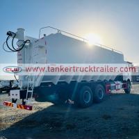 China FAW 6X4 35CBM Hydraulic Bulk Feed Truck for Poultry Farm Feed for sale