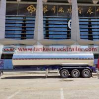 China 3 Axle 30CBM Milk Tank Semi Trailer for Raw Milk Delivery for sale