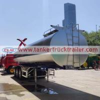 China 3 Axle 30CBM Milk Tank Semi Trailer for Raw Milk Delivery for sale