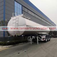 China 3 Axles 30,000L Stainless Steel Dairy Tank Trailer for Raw Milk Collection for sale