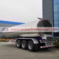 China 3 Axles 30,000L Stainless Steel Dairy Tank Trailer for Raw Milk Collection for sale
