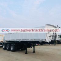 China 3 Axle 60Ton Hydraulic Side Tipper Trailer for Construction Projects for sale