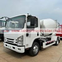 China ISUZU 4X2 3CBM Concrete Mixer Truck for Small Construction Sites for sale