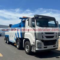 China ISUZU 8×4 50 Ton Tow and Lift Separated Wrecker Truck for Accident Recovery for sale