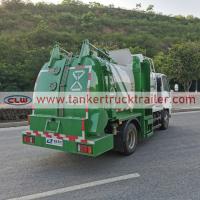 China ISUZU 5000 Liters Side Loader Garbage Truck for Food Waste for sale
