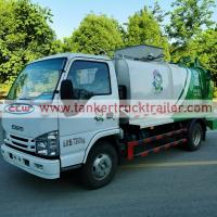 China ISUZU 5000 Liters Side Loader Garbage Truck for Food Waste for sale