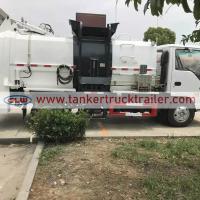 China ISUZU 6000 Liters Side Loading Garbage Truck for Kitchen Waste for sale