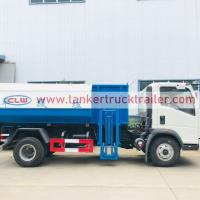 China Sinotruk HOWO 5000 Liters Side Loader Refuse Truck for Municipal Waste Collection for sale